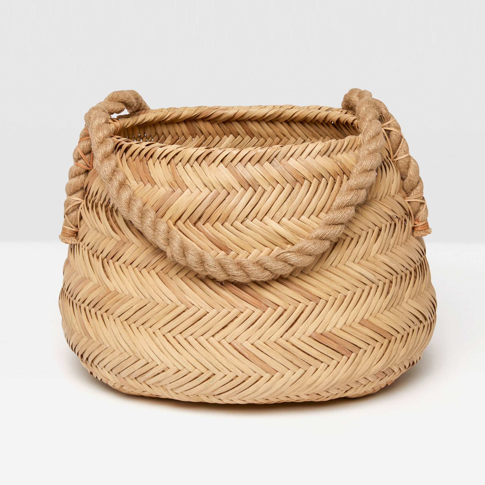 Saunier Chevron Weave Basket | Free Shipping